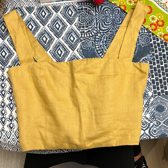 Reformation | Tops | Reformation Vio Linen Top | Poshmark